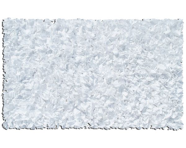 Shaggy Raggy Rug in White by Rug Market