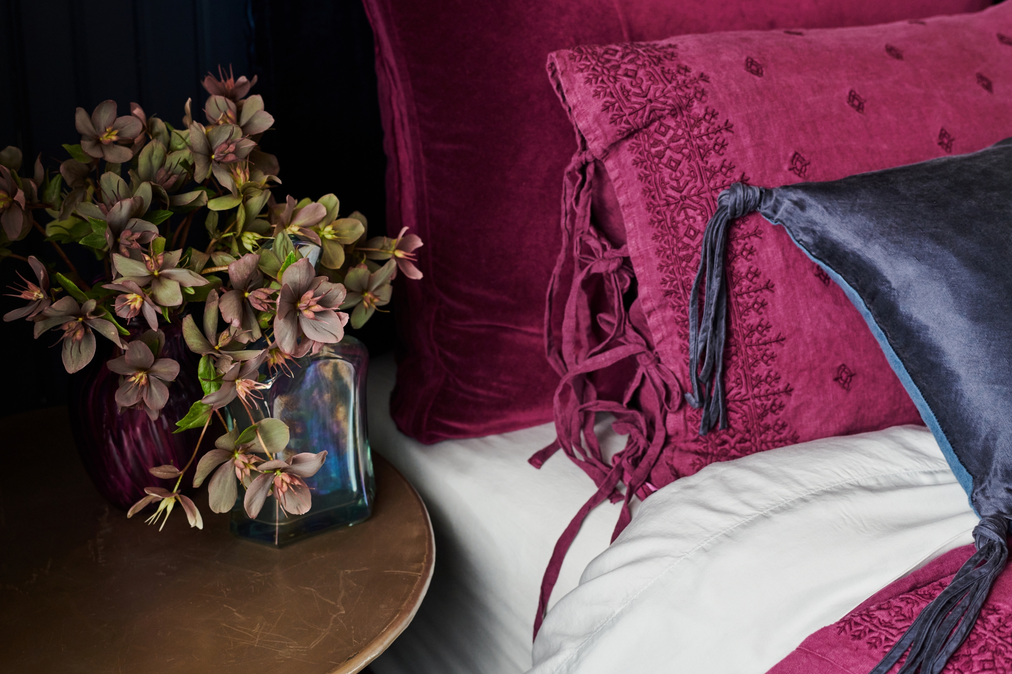 Luna and Harlow in Fig & Midnight Bella Notte Linens Bedding by Bella ...