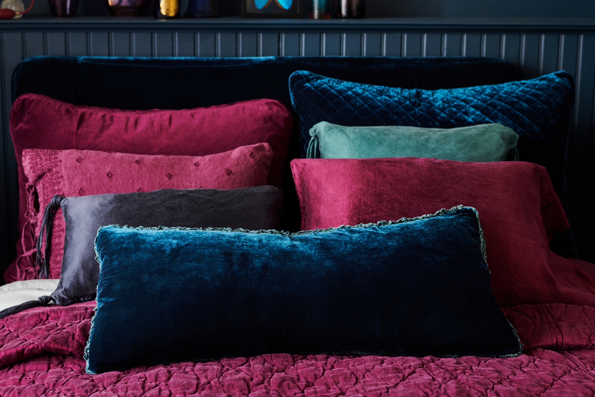 Luna and Harlow in Fig & Midnight Bella Notte Linens Bedding by Bella ...