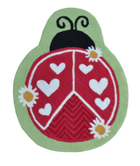 Shaped Lady Bug Rug by Rug Market